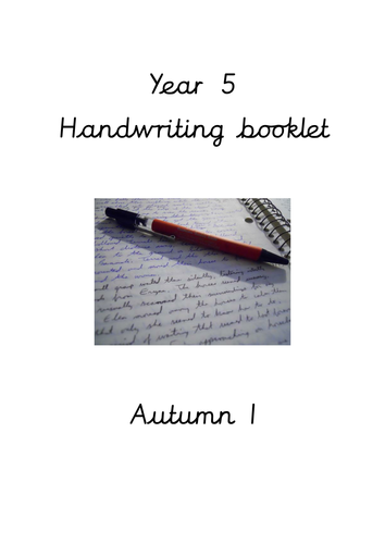 Year 5 Handwriting and Spelling booklet | Teaching Resources