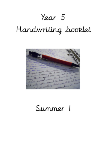 Year 5 Handwriting and Spelling booklet | Teaching Resources