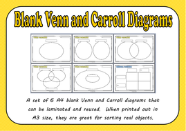 Blank Venn and Carroll Diagrams Pack | Teaching Resources