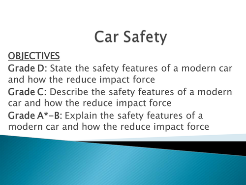 GCSE Car Safety ICT/Resource Task | Teaching Resources