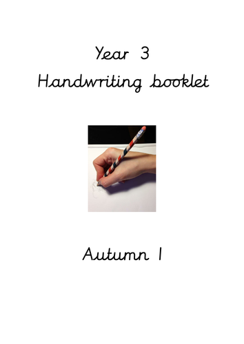 Year 3 Handwriting and Spelling booklet | Teaching Resources