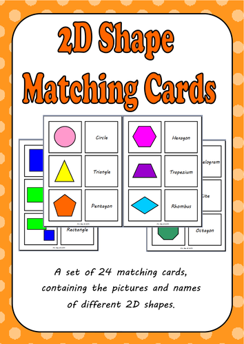 2D Shape Matching and Jigsaw Cards | Teaching Resources