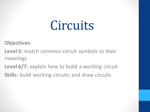 KS3 Introduction to Circuits | Teaching Resources