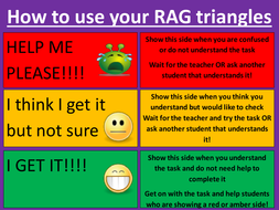 Assessment for Learning RAG Triangle Tool | Teaching Resources