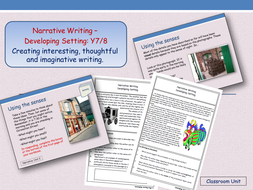 Narrative Writing - Setting (Years 7 and 8) | Teaching Resources