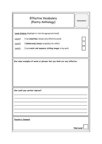 Making a Poetry Anthology (Years 7 and 8) | Teaching Resources