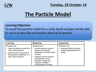 KS3 Science Particles Year 7 - 10 lessons! by Rahmich - UK Teaching ...