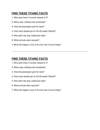 Titanic Lesson | Teaching Resources