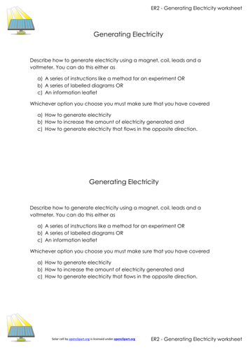 Generating electricity | Teaching Resources