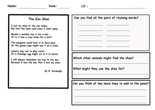 Complete Lesson - Year 2 Poetry | Teaching Resources