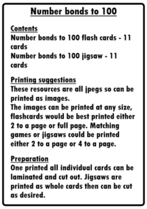 Number bonds to 100 by Scousesquirrel - UK Teaching Resources - TES