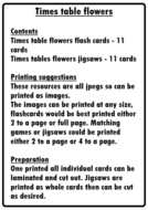 Times table flowers | Teaching Resources