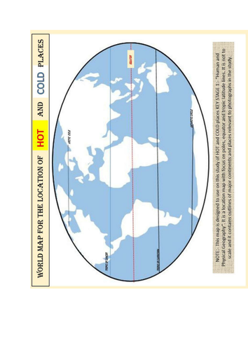 KEY STAGE 3 LOCATIONAL GEOGRAPHY HOT AND COLD | Teaching Resources