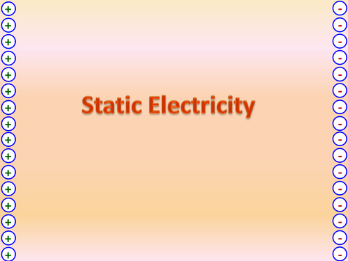 Static Electricity | Teaching Resources
