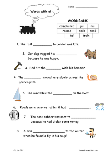 Vowel Digraphs: Set 1 AY sound | Teaching Resources