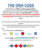 DNA-The triplet Code | Teaching Resources