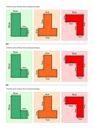 Finding Areas of Compound Shapes | Teaching Resources