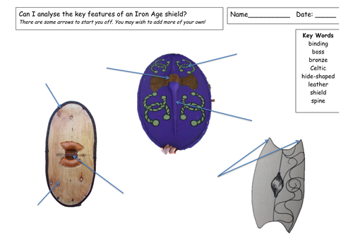 Iron Age Warriors: Shields (DT / History - KS2) | Teaching Resources