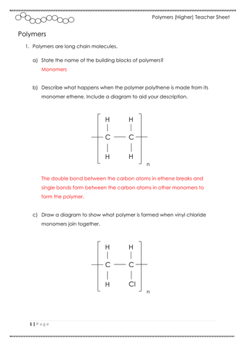 Polymers | Teaching Resources