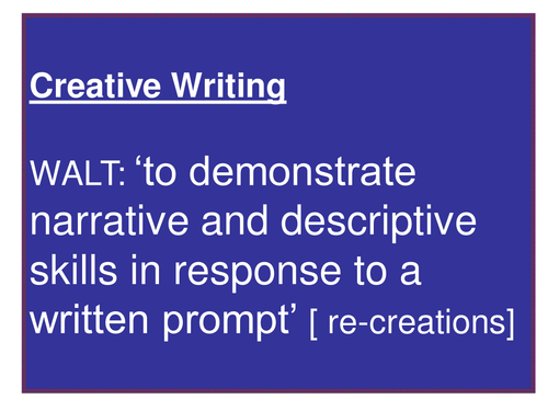 Creative Writing 2:poetry stimulus; recreative. | Teaching Resources