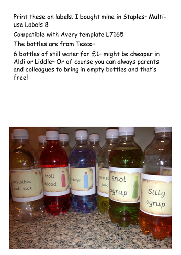 EYFS Capacity Potions by 500miles - Teaching Resources - TES