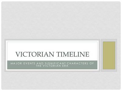 Victorian Era Timeline - what happened and when! by rjcarter68 - UK ...