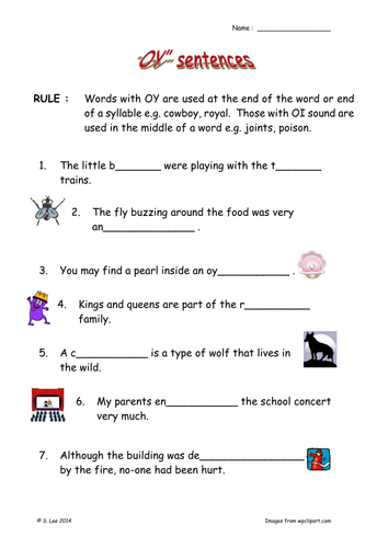 Vowel Digraphs: Set 6 OU/OW and OI/OY Sound | Teaching Resources