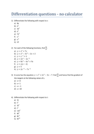Introduction to Differentiation | Teaching Resources