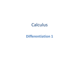 Introduction to Differentiation | Teaching Resources