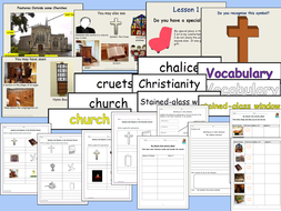 Christianity - Visiting a Place of Worship - Church, Flash cards ...