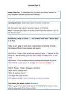 Christianity - Visiting a Place of Worship - Church, Flash cards ...