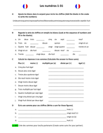 French Numbers 1-31 | Teaching Resources