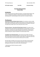 GCSE English Language - Descriptive Writing | Teaching Resources