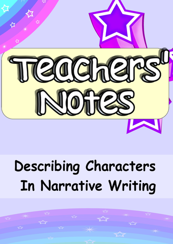 KS2 Character Descriptions - Describing Characters in Narrative Writing ...
