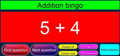 Addition bingo | Teaching Resources