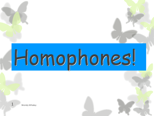 Homophones Lessons with Lesson Plan and activities | Teaching Resources