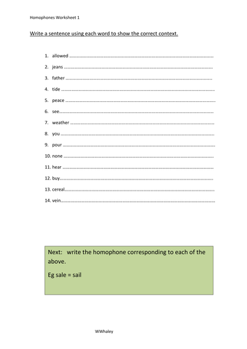 Homophones Lessons with Lesson Plan and activities | Teaching Resources