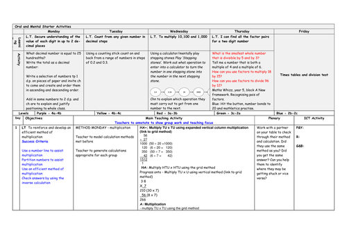 Maths planning and activities for Maths curriculum 2014 year 5 ...
