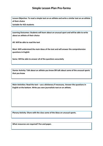 French Reading Activity | Teaching Resources