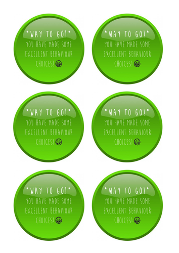 Warning Stop/Go cards - behaviour management | Teaching Resources