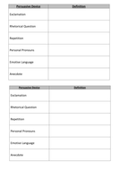 Year 7: Persuasive Writing Scheme - Lesson 1 | Teaching Resources