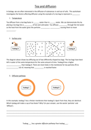 Diffusion and tea by Henrygs | Teaching Resources