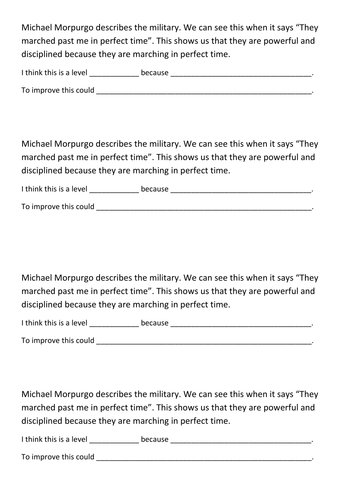 Private Peaceful Lessons Y8 | Teaching Resources