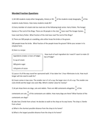 Worded fraction question - involves some problem solving | Teaching ...
