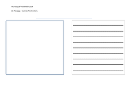 Planning instructions template | Teaching Resources