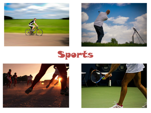 30 Sport Pictures PowerPoint Presentation + 31 Fun Teaching Activities ...