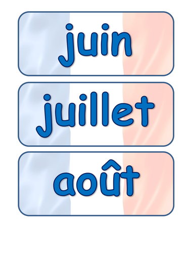 French - Days, Months, Years daily display | Teaching Resources