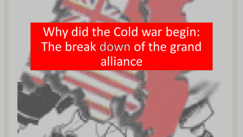 Edexcel UNIT 1 - COLD WAR 1943-1991 | Teaching Resources