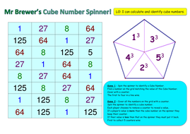 Cube Numbers Game | Teaching Resources