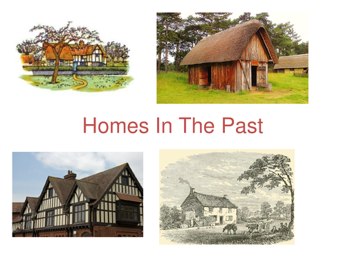 30 Photos And Line Drawings Of Homes In The Past + 31 Fun Teaching ...